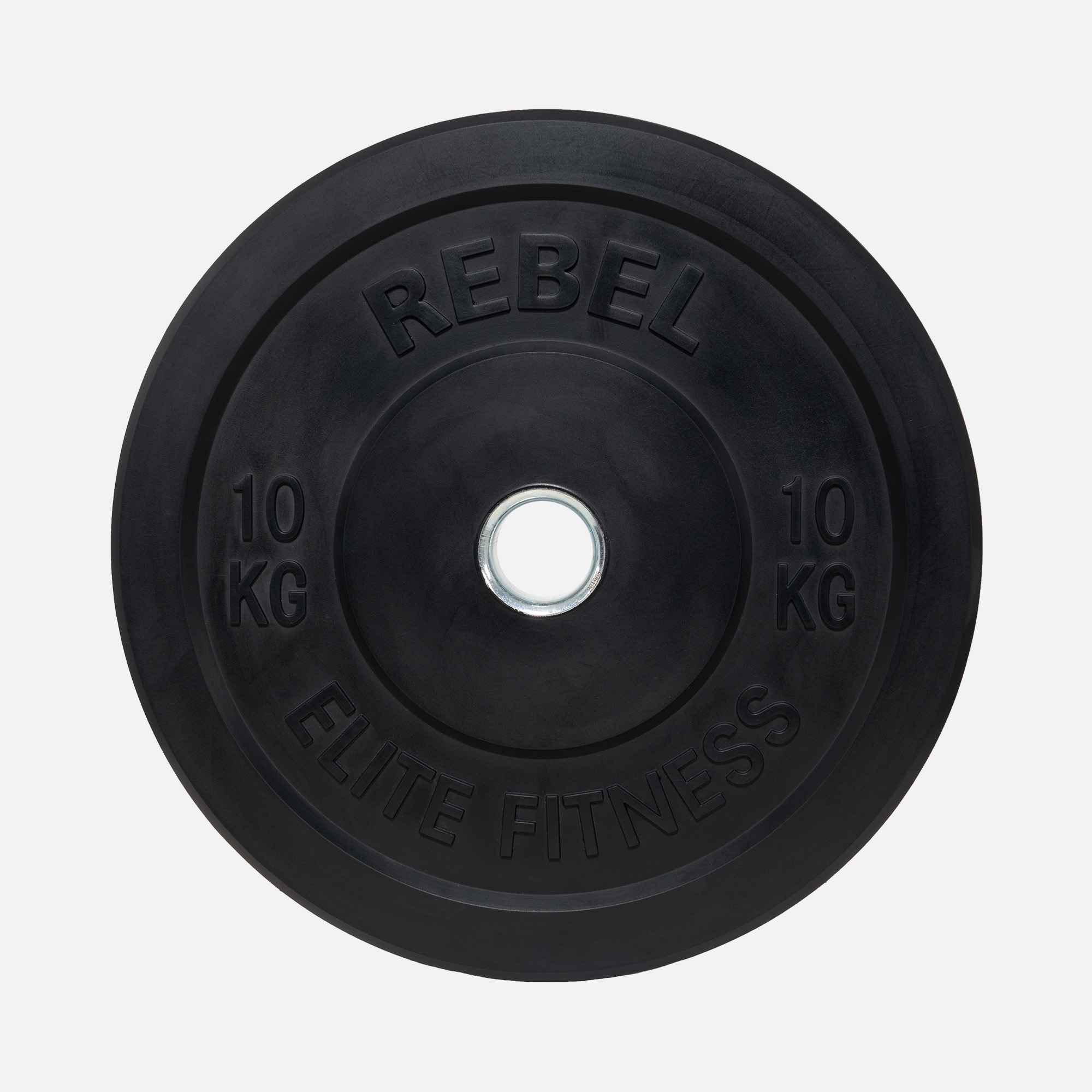 REBEL Black Rubber Bumper Weight Plates - REBEL Store