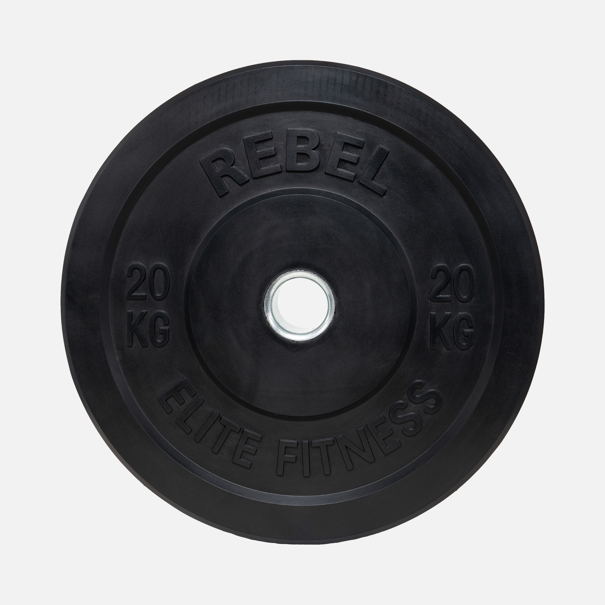 REBEL Black Rubber Bumper Weight Plates - REBEL Store