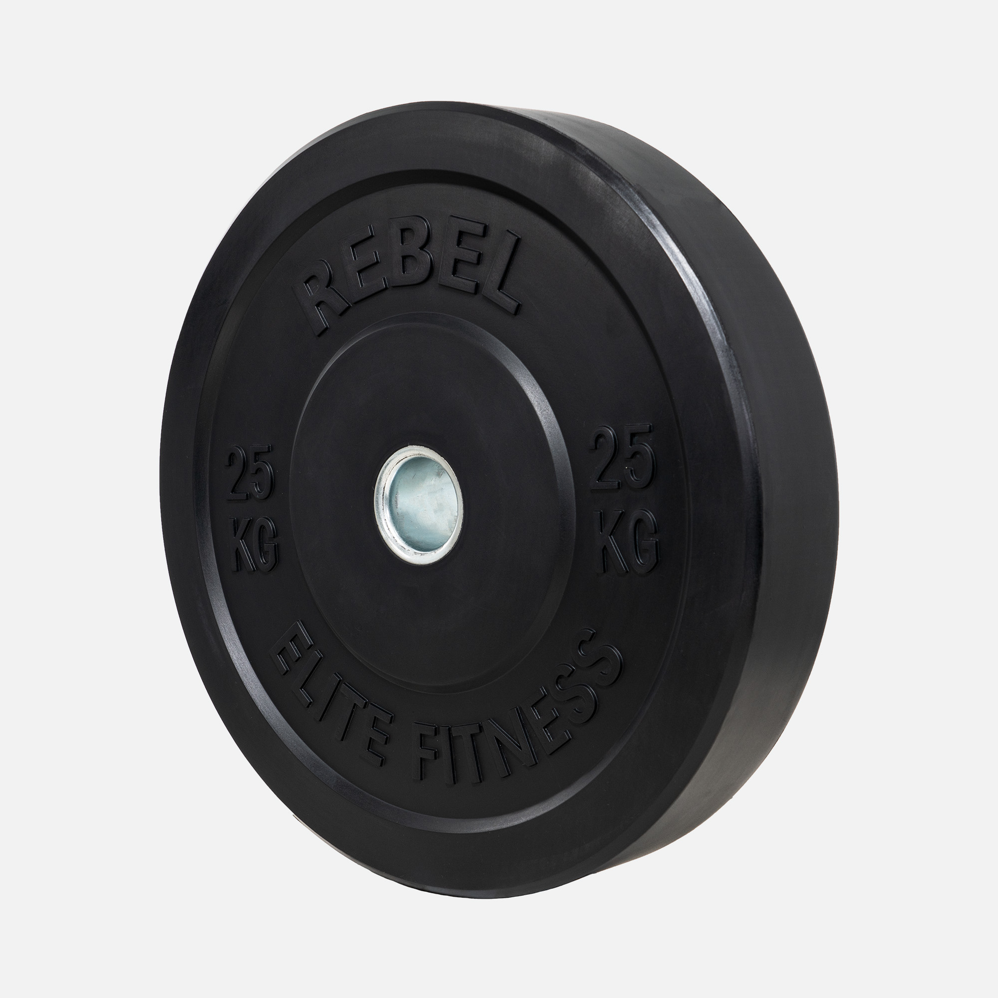 REBEL Black Rubber Bumper Weight Plates - REBEL Store
