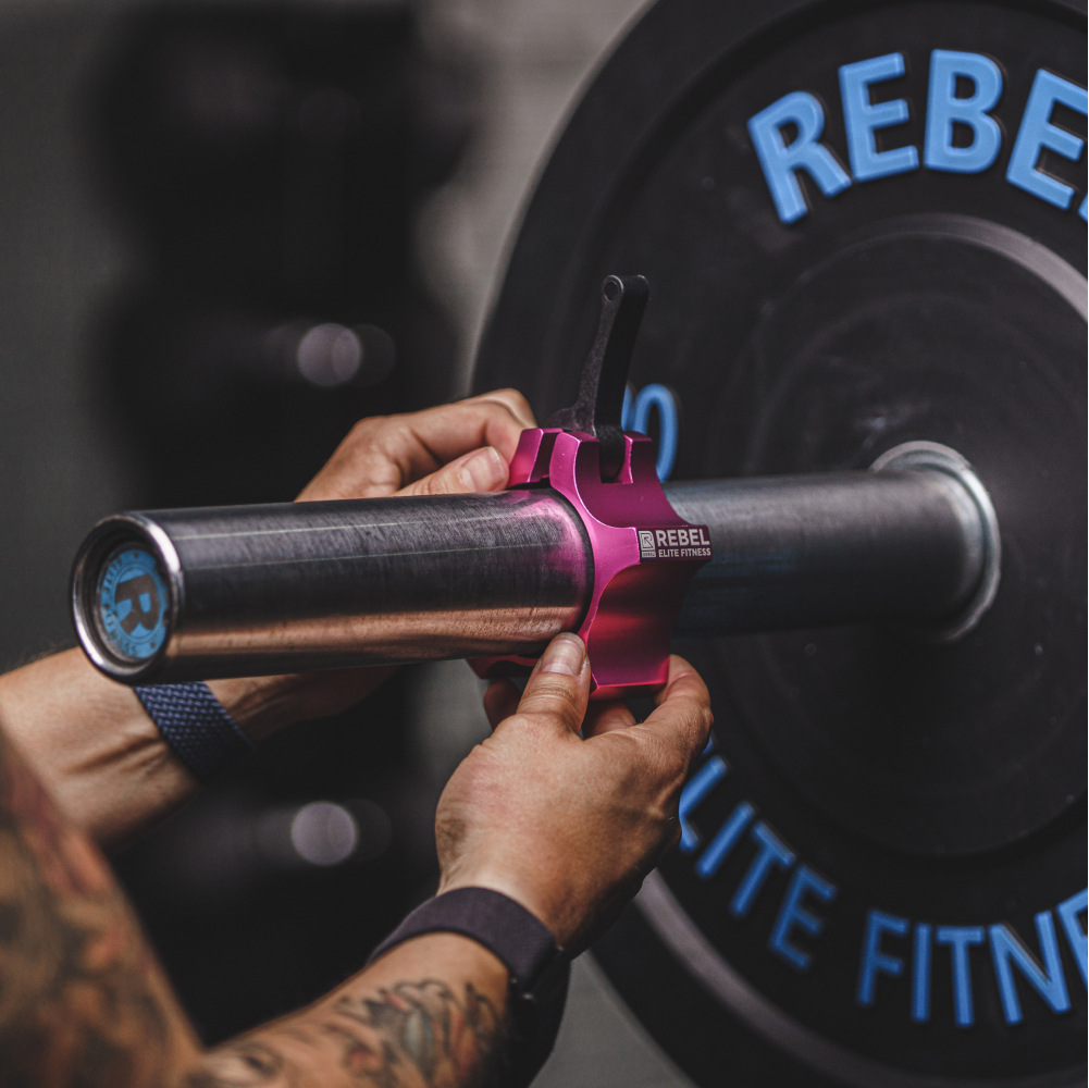 REBEL Bear Claw Barbell Collars Pink - REBEL Store